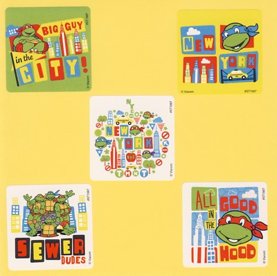 10 Teenage Mutant Ninja Turtles Big Apple - Large Stickers - Raphael ...