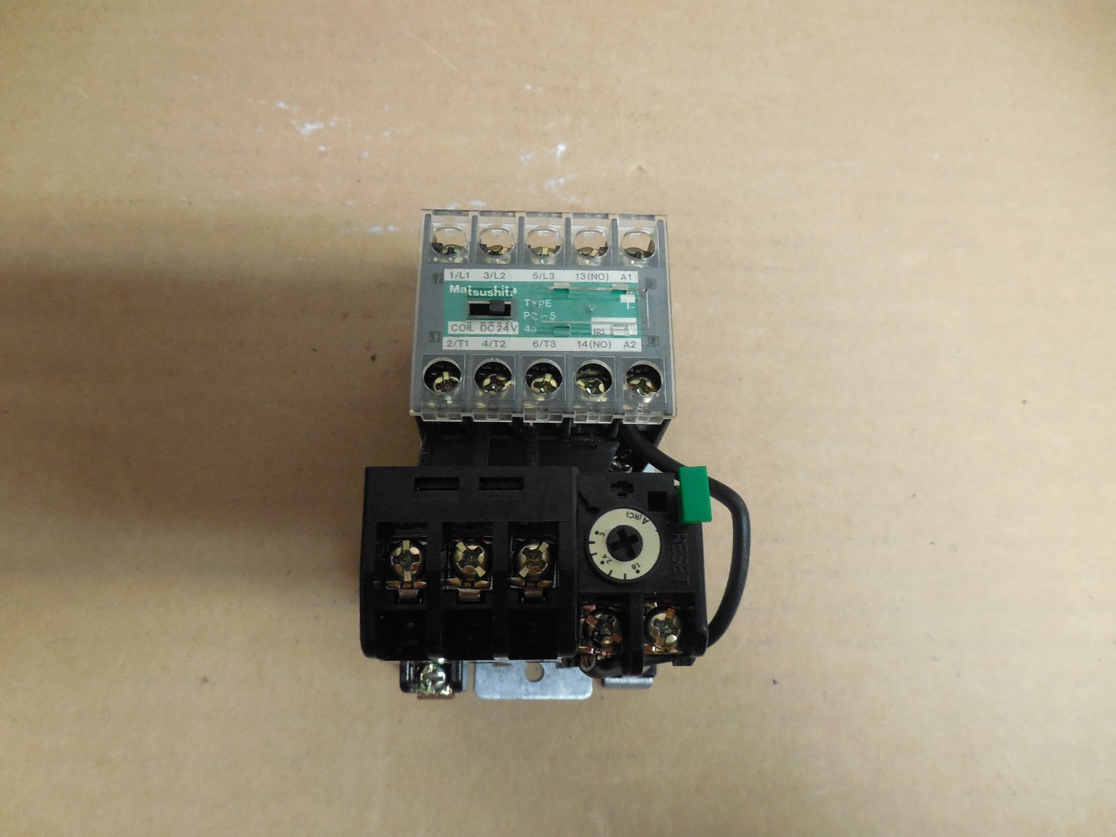 MATSUSHITA STARTER BMP650504 TYPE PC-5 4a 24V COIL w/ BMK9-04 1.8-3A ...