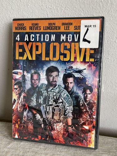 4 Explosive Action Movies (DVD), Chuck Norris, Keanu Reeves, Brandon ...