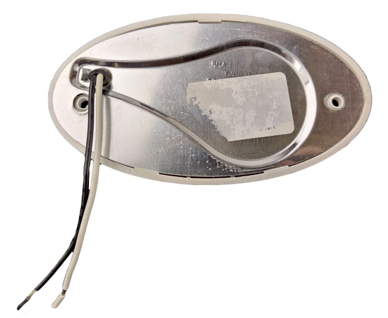 12V Exterior Oval Clear Lens Porch Light W/ Switch Utility RV Camper ...