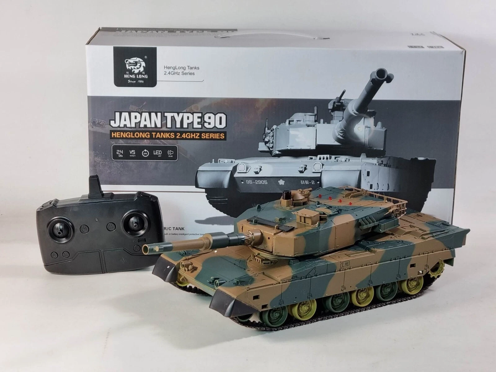 Купить Ибей | RC Tank T90 BB Firing HENG LONG Radio Remote Control Sound Smoke IR V5 MODEL UK