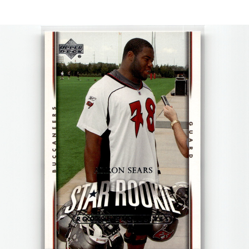 2007 Upper Deck Arron Sears Rookie Tampa Bay Buccaneers #267 | eBay