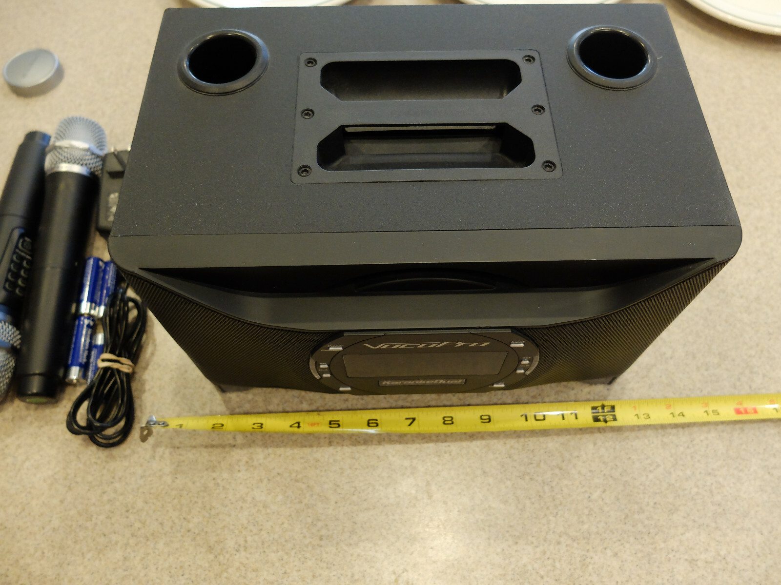 VocoPro KARAOKEDUAL All-In-One Karaoke Boom Box w/Wireless Mics for ...