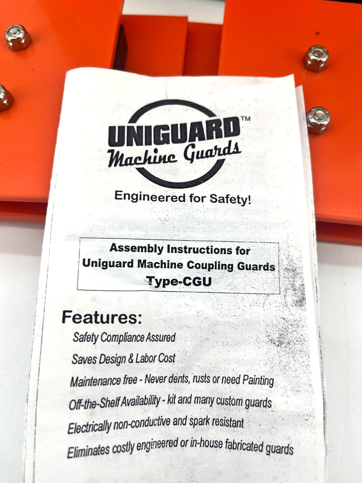 New Uniguard CGU-12 Coupling Guard Kit 12" Length x 12" Width x 16 ...