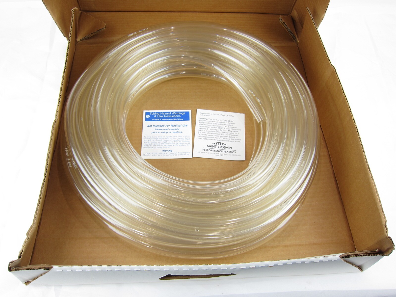 New 100 FT Tygon AAC02037 1/2" ID x 11/16" OD x 3/32” Wall R-3603 Lab ...