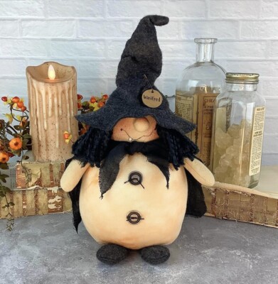 Honey & Me Halloween Winifred the Groovy Witch Doll Cute Primitive Fall ...