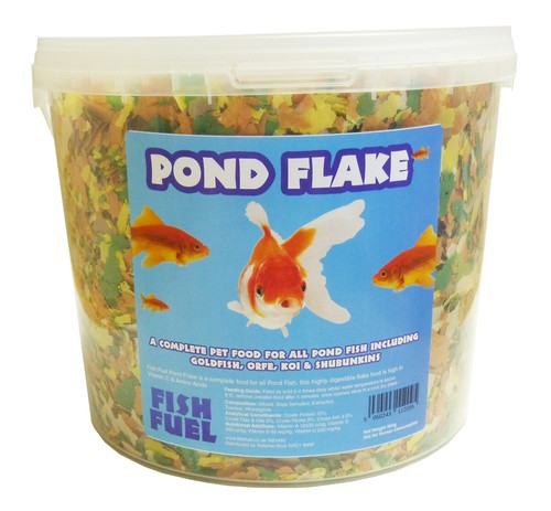 Fish Fuel Pond Flake 5 Litre - Koi & Pond Fish Food - Goldfish - Orfe ...