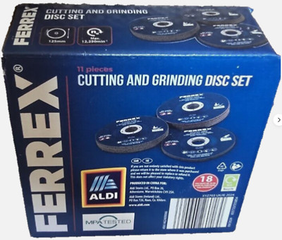 Ferrex 11 Piece Cutting And Grinding Disc Set for Metal/Steel/Stone ...