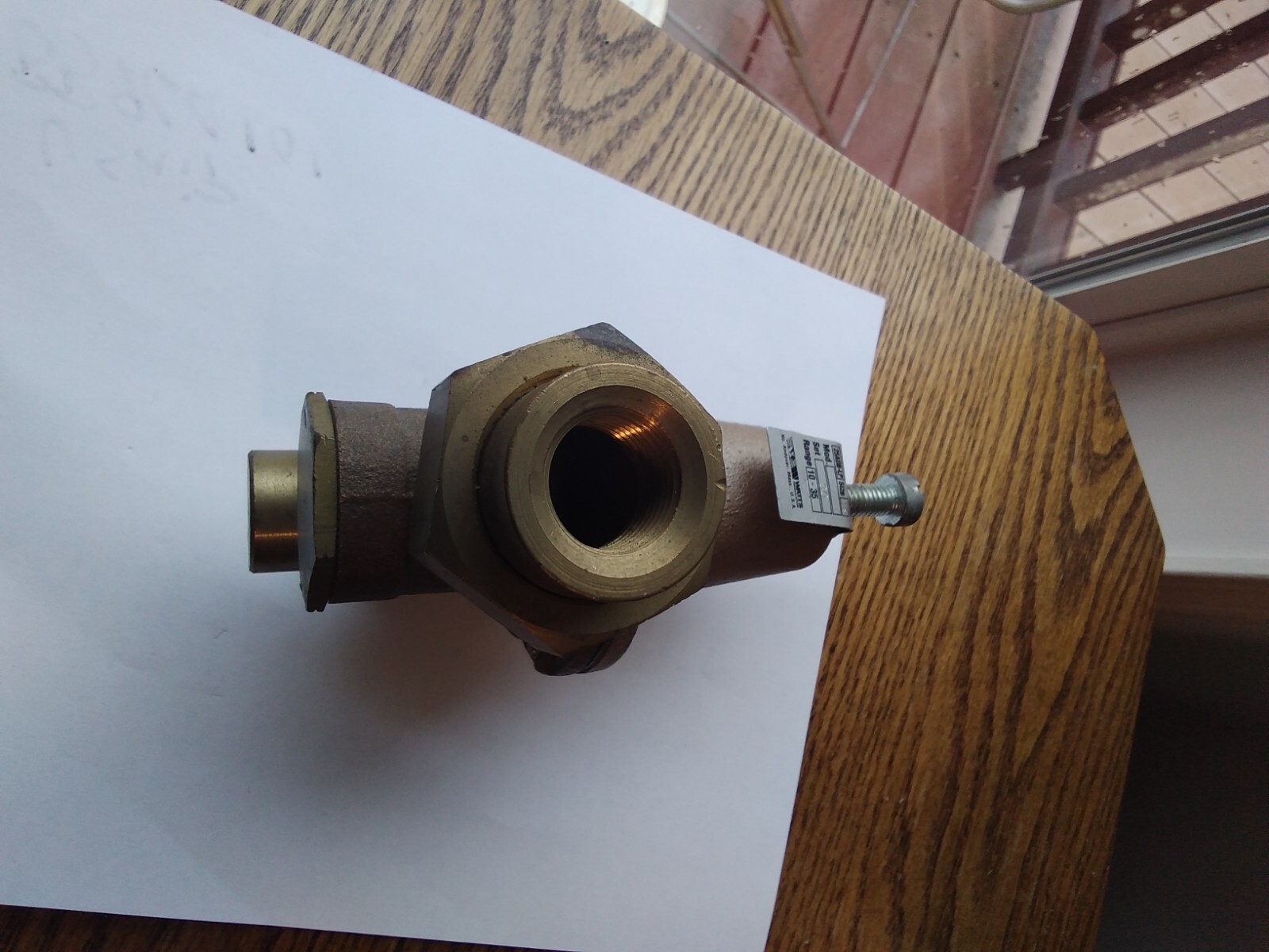 Open Box Watts 1/2" NPT Pressure Reducing Valve 10-35 psi 1/2 25AUB-lp ...