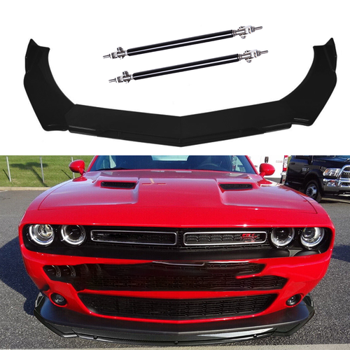 For Dodge Challenger SRT Front Bumper Lip Splitter Spoiler Body Kit ...