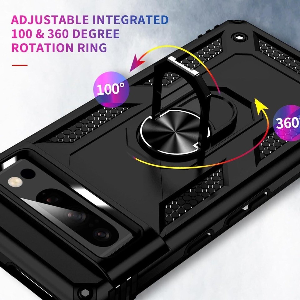 Case For Google Pixel 9A/9PROXL Ring Shockproof Stand Phone Cover ...