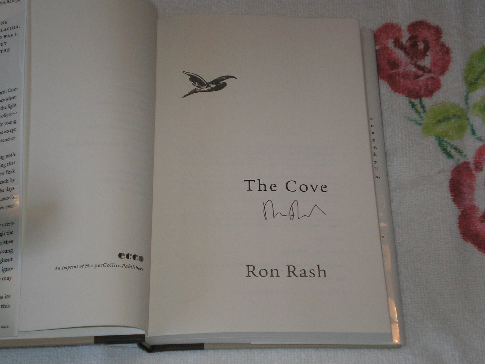 The Cove by Ron Rash **SIGNED** 9780061804199| eBay