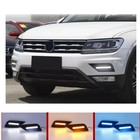 For 2019-2021 VW Tiguan LED Daytime Running Light DRL Fog Lamp Turn ...