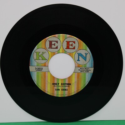 7" 45rpm - Sam Cooke, Only Sixteen - Keen Records 2022 1959 | eBay