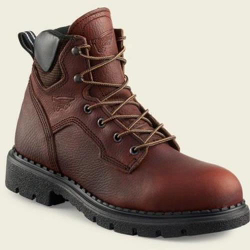 RED WING WOMEN'S STYLE 2326 LEATHER 6" SAFETY BOOTS EH STEEL TOE sz 5 ...
