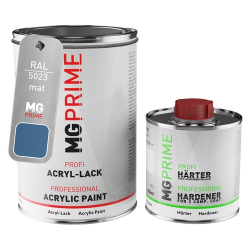 RAL 5023 Bleu distant Distant blue mat peinture acrylique 1,5L ...