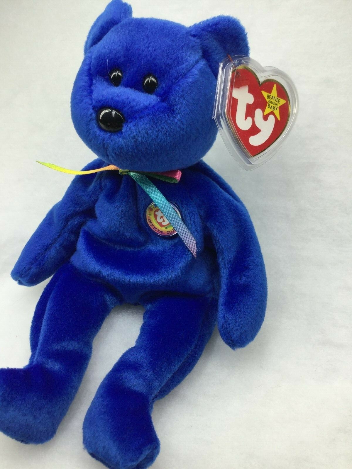 "CLUBBY" Official Club Beanie Babies DOB July 7, 1998 Mint Condition ...