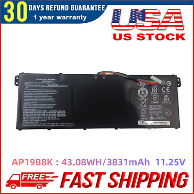AP19B8K New Genuine Battery for Acer Aspire 3 A314 A315 A317 Chromebook ...