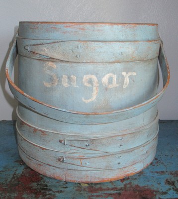 Primitives - Wooden Firkin Sugar Bucket