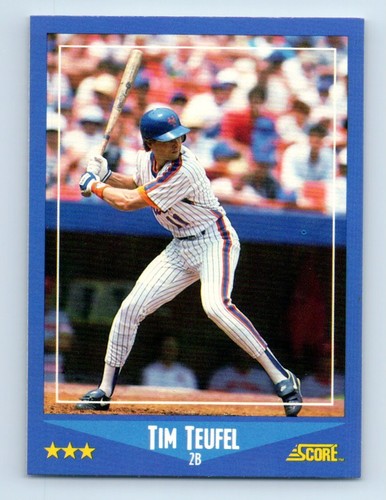 1988 Score Tim Teufel New York Mets #128 | eBay