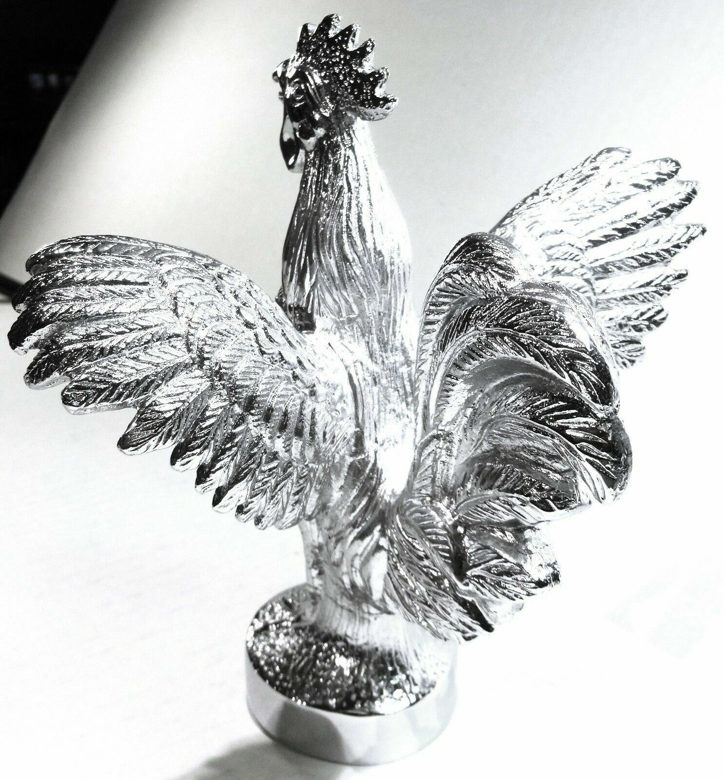 hood ornament pull rooster chrome metal Freightliner Peterbilt Kenworth ...
