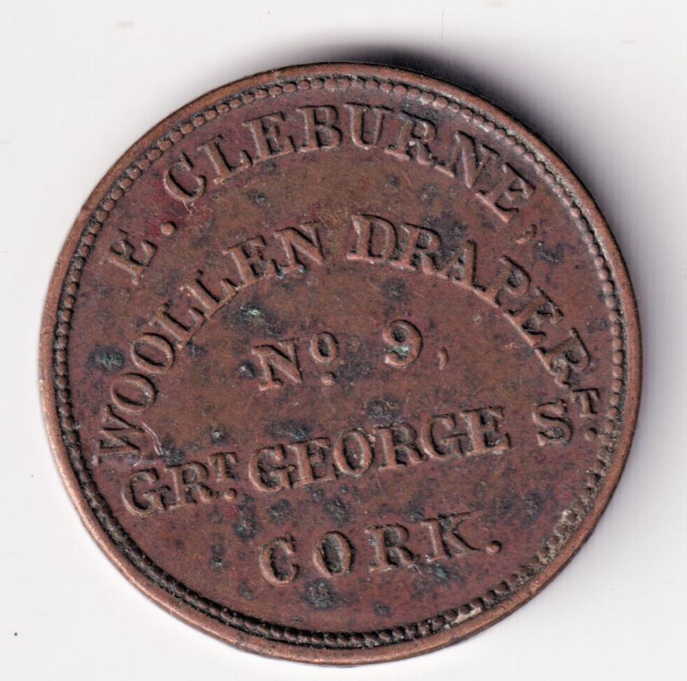 CLEBURNE UNOFFICIAL FARTHING CORK TOKEN IRELAND AUCTION STARTS AT £1 | eBay