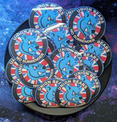 100 x Glasgow Rangers 6 X 6 cm Stickers, RFC Ultras, Union Bears, Ibrox ...