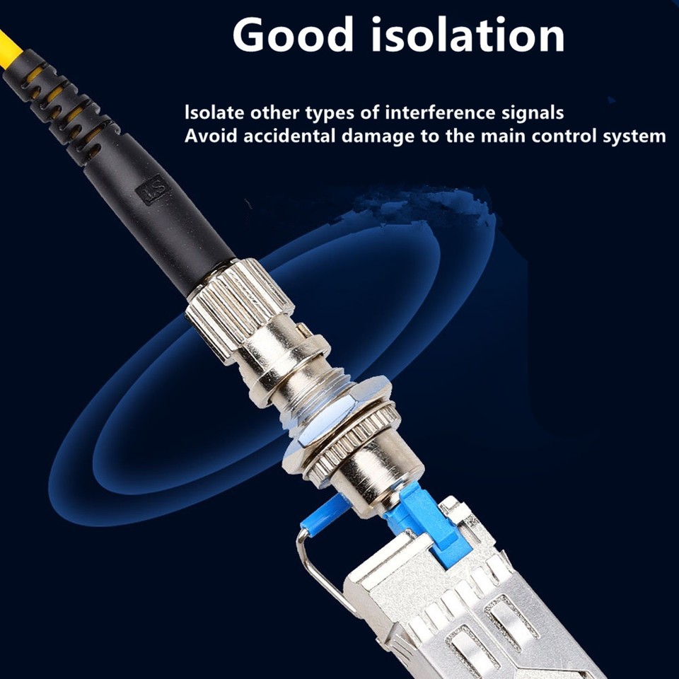 LC Male - ST Female Hybrid Fiber Optic Converter Adapter For Optical ...
