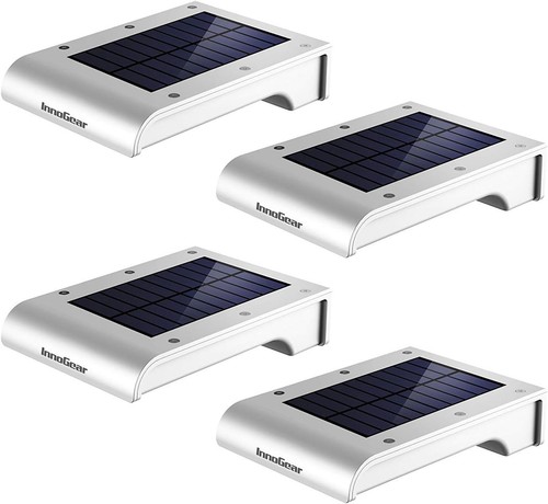 InnoGear Solar Gutter Lights, 24 LEDs Motion Sensor Lights IP65 White ...