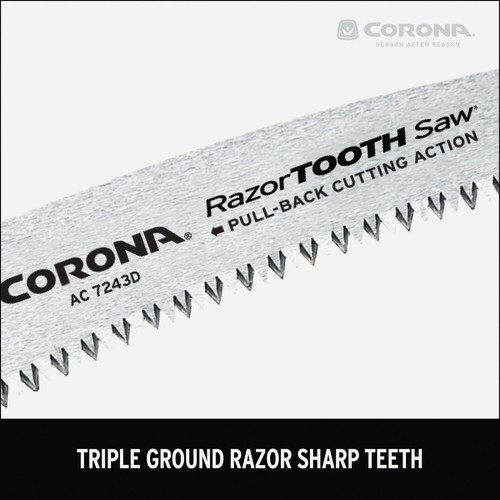 Corona Razor Tooth 13 In. Saw Tree Pruner Blade AC 7243D Corona Razor ...