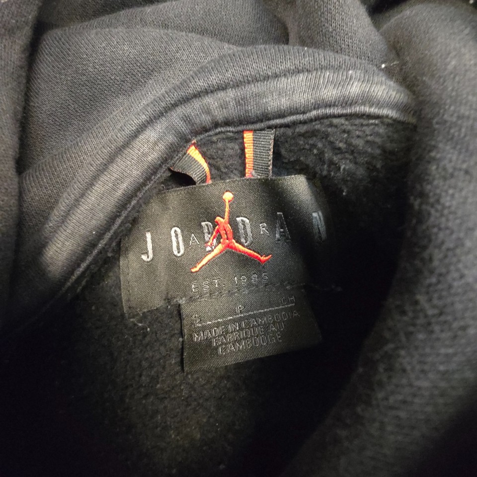 Paris saint germain Jumper Mens SMALL Black Jordan long sleeve PSG ...