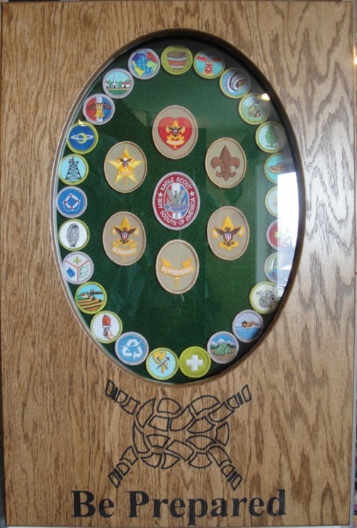 BOY SCOUTS MERIT BADGE DISPLAY CASE SHADOW BOX | eBay