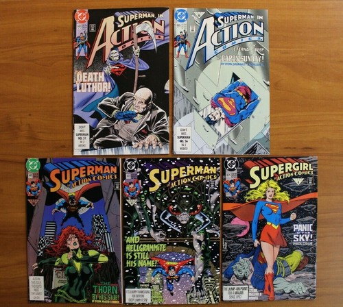 Action Comics #660, #665, #669, #673-674 (DC, 1990-1992) - CS3270-LB3 ...