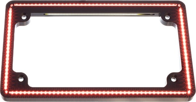 Letric Lighting Perfect Plate Flat LED License Frame Gloss Black #LLC ...