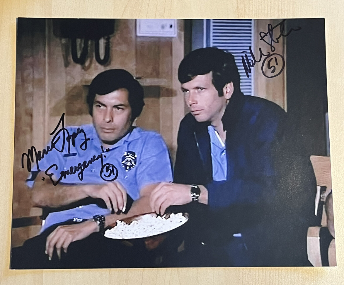 MIKE STOKER & MARCO LOPEZ SIGNED 8x10 PHOTO AUTOGRAPHED EMERGENCY SHOW ...