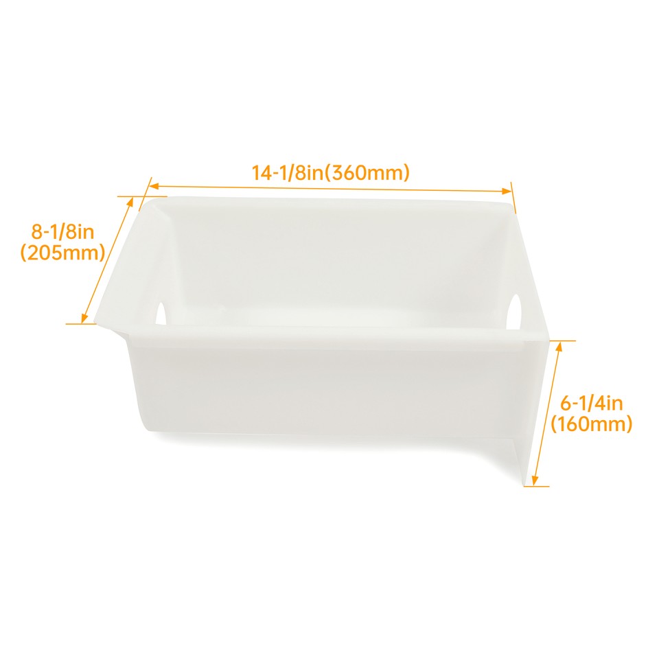For W10850492 Refrigerator Ice Bucket Container For Whirlpool Kenmore ...