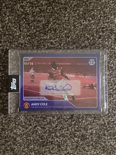 2022 Topps UEFA UCL 30 Seasons Manchester Utd Andy Cole Autograph Auto ...