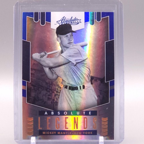 MICKEY MANTLE 2020 Panini Absolute #AL7 Absolute Legends Blue Spectrum ...