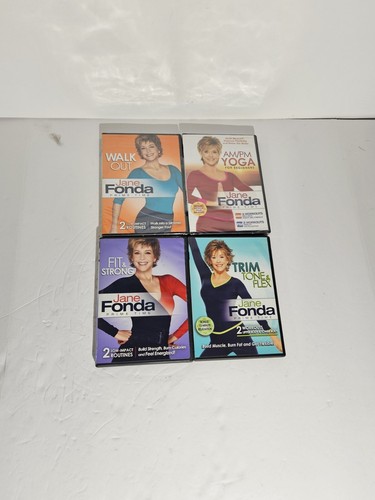 Lot Of 4 Jane Fonda Prime Time Yoga Workout Gym DVDs 2 Sealed 2 Open | eBay