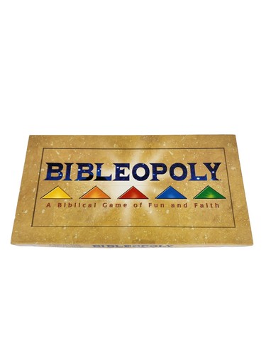 VINTAGE Bibleopoly Board Game COMPLETE Late for the Sky Christian Bible ...