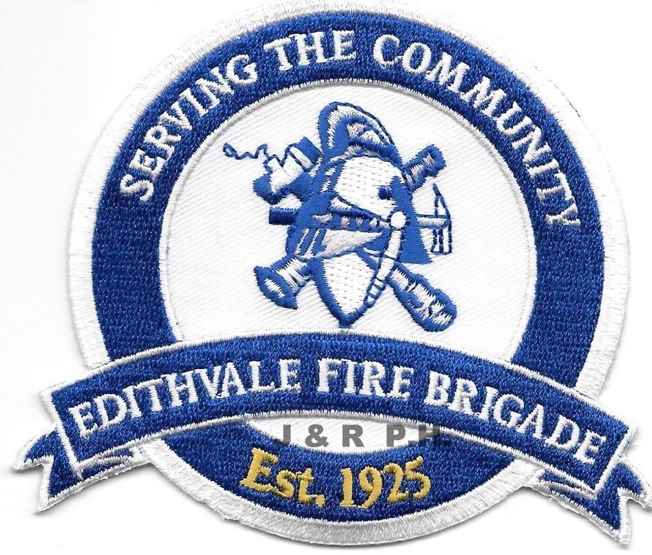Australia - Edithvale Fire Brigade - 1925 (4" x 3.5" size) fire patch ...