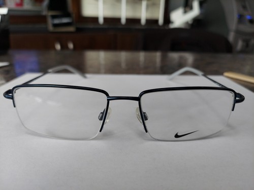 eyeglasses frames men Nike 8182 Color Blue (401) Size 55 | eBay