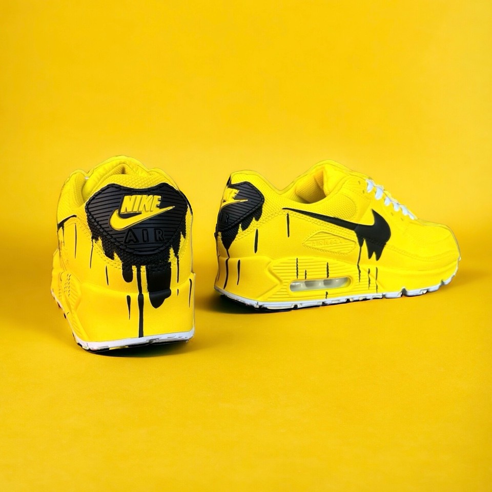Custom Nike Air Max 90 Sneakers / Handmade Painted / Dripped Shoes ...
