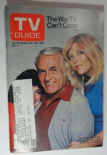 TV GUIDE JAN 3 1981 TED KNIGHT LYDIA CORNELL TOO CLOSE FOR COMFORT IRAN ...