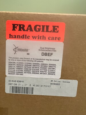 3M Vikuiti DBEF EMB Dual Brightness 17" X 17" 45 degree. 10pcs/kits | eBay