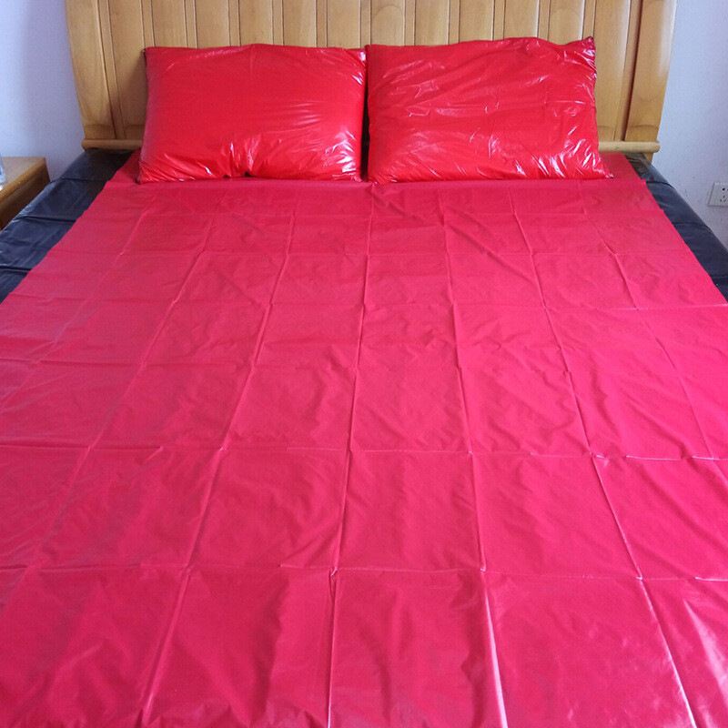 Cozy Feel PVC Bed Sheet for Wet Games, Full Size Waterproof Bedding ...