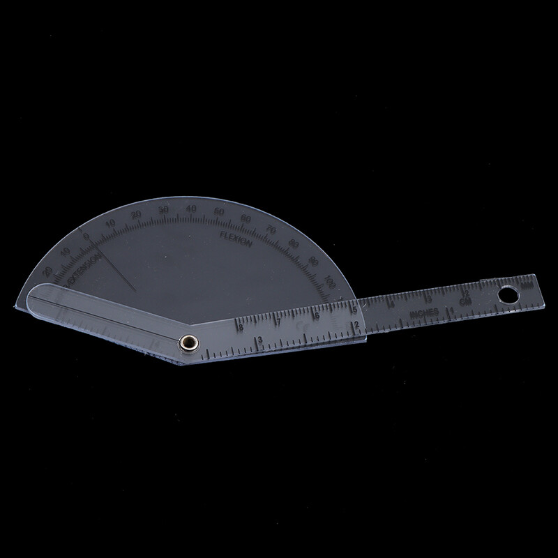 Medical Finger Goniometer Plastic Protractor 180 Degree Angle Ruler ...