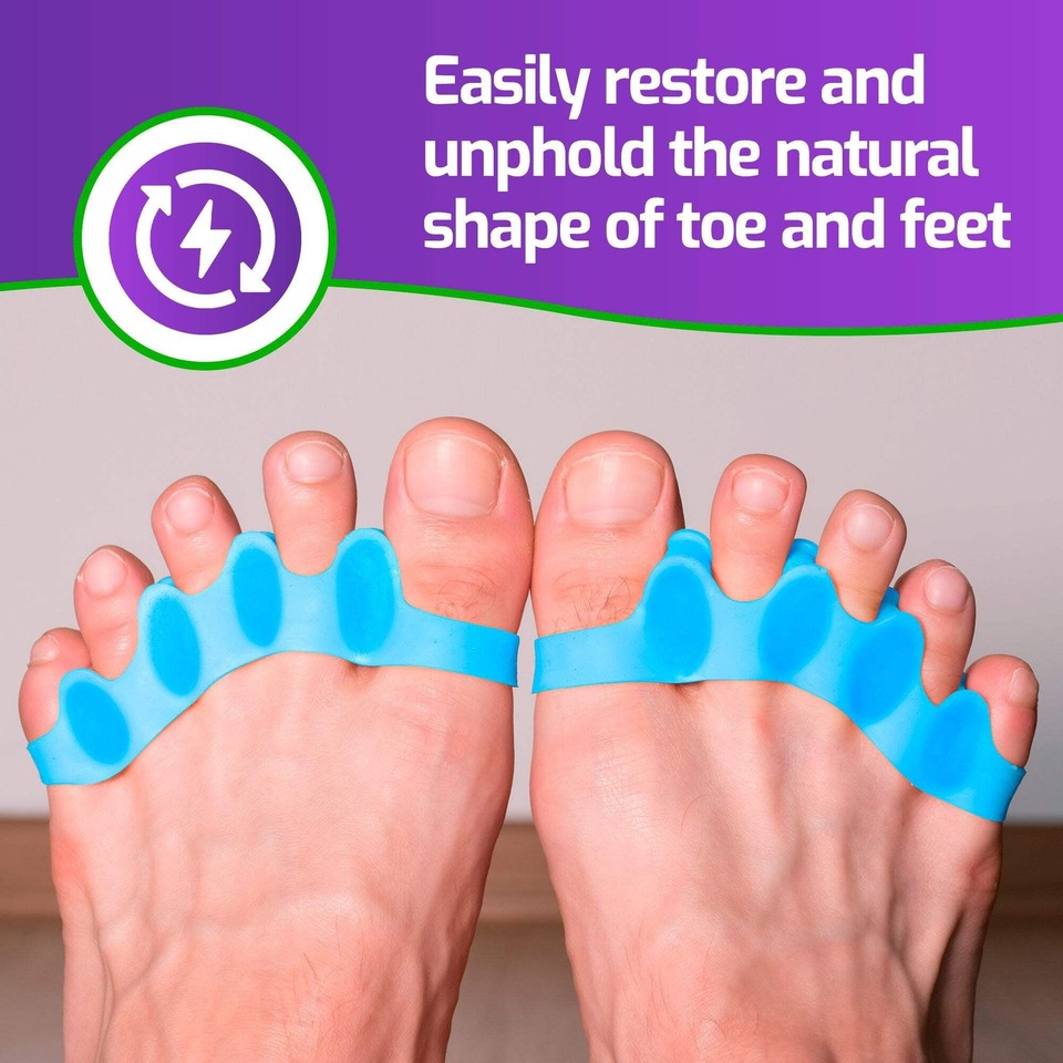Gel Toe Separators - Toe Spreaders - Fix Overlapping Toes Bunions - 2 ...