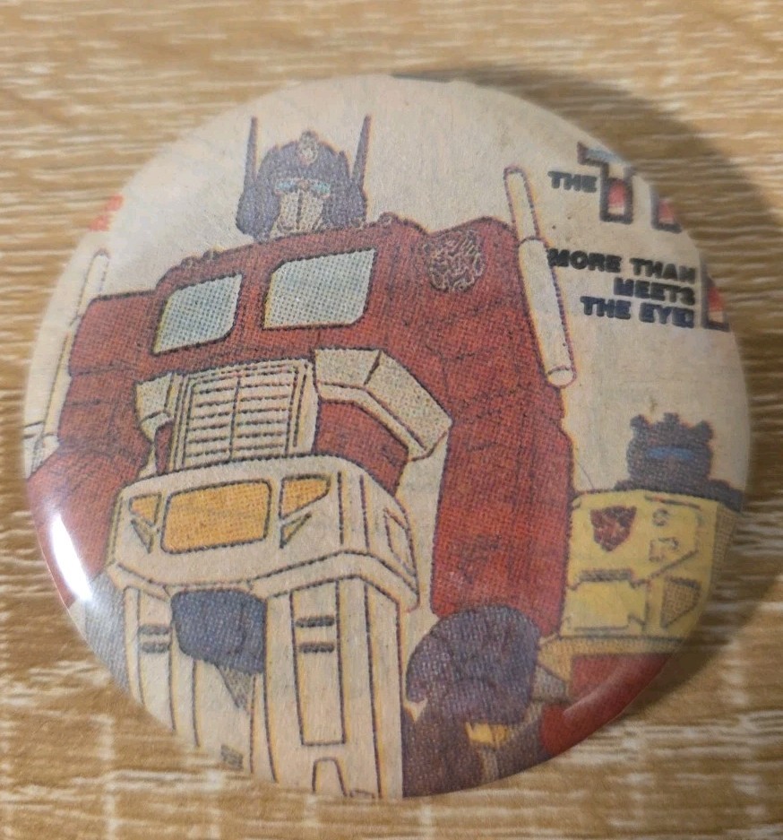 Comic Book Pin Back Button Badge (2.25 Inche) Handmade From Vintage ...