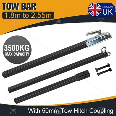 Heavy Duty 3.5 Ton 3500kg Recovery Towing Bar Tow Pole Car Van Extends ...